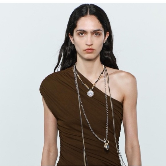 Zara | Jewelry | Nwt Zara Pack Of Chain And Cord Coin Necklaces | Poshmark